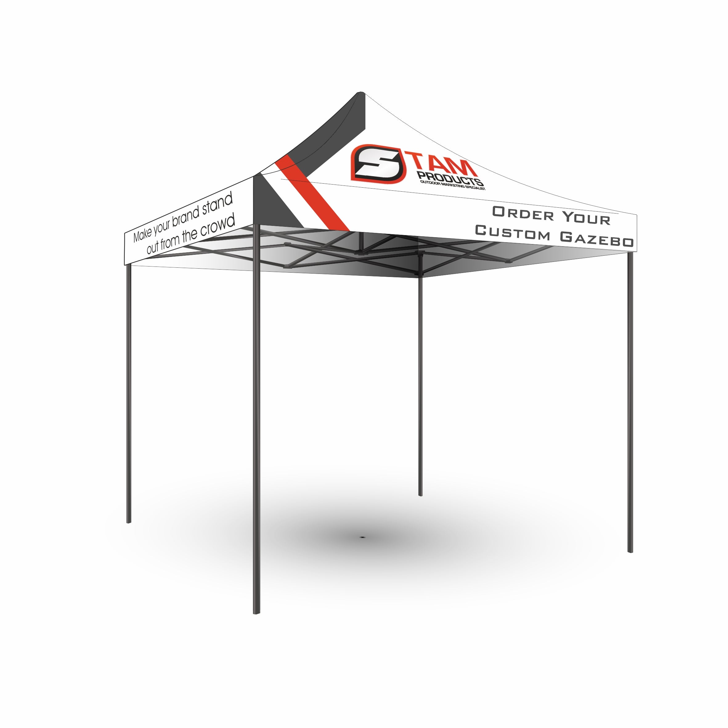 Branded Gazebos 3m x 3m – Custom Printed | Fast Delivery SA – Stam Products
