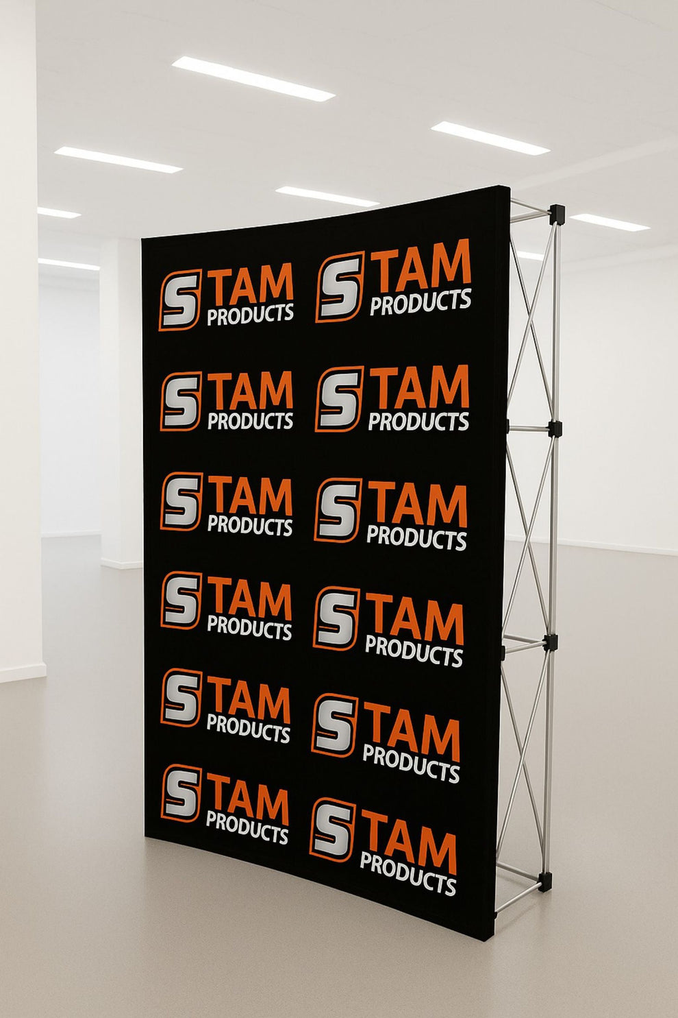 Stam Products Bespoke Printed Branded Curved Wall Banner