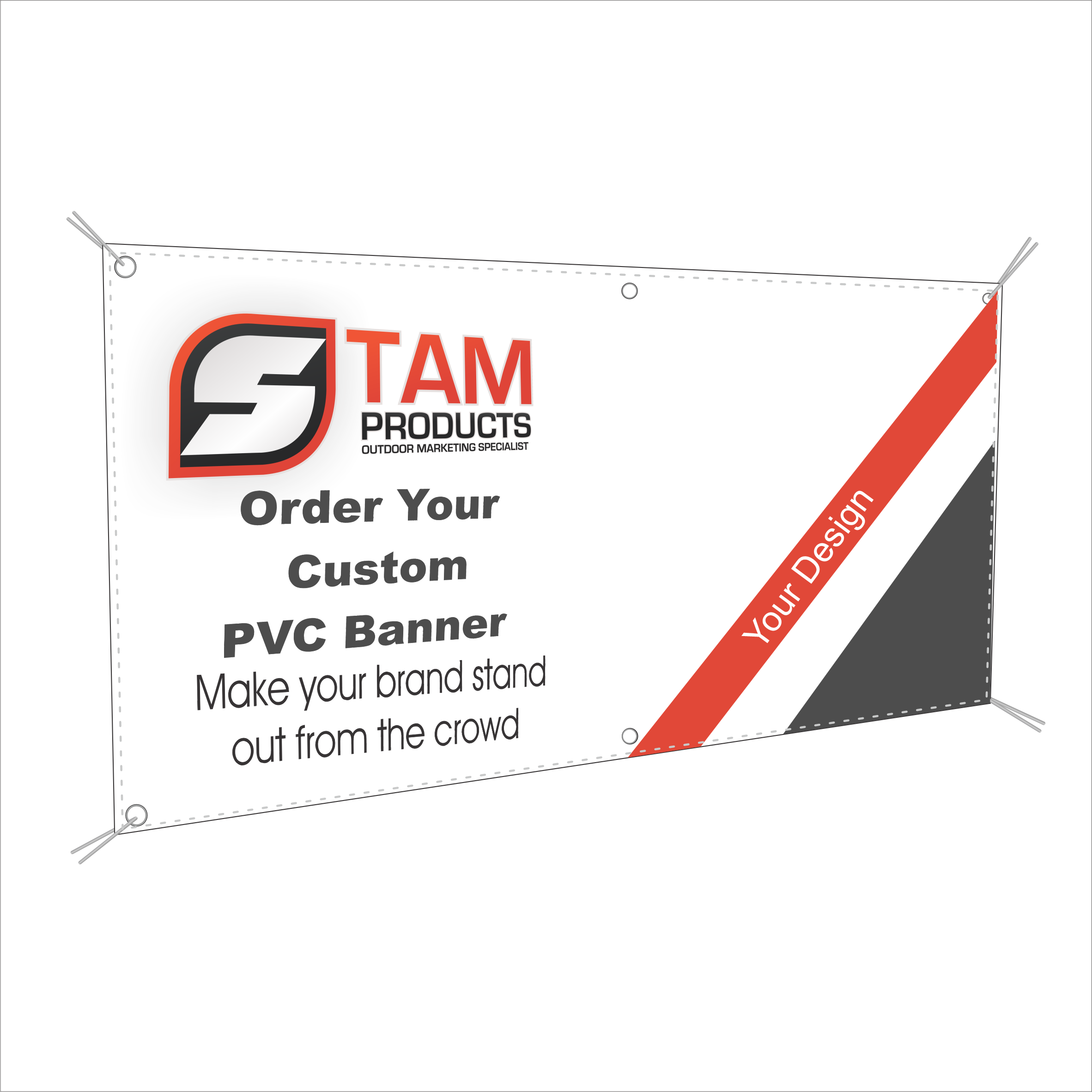 Stam Products Custom Printed Bespoke Branded PVC Banner